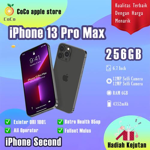 Promo iPhone 13 Pro Max 256GB SILENT【Fullset Perfect Condition】Second Original100% Mulus 3uTools ...