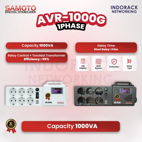 Jual SAMOTO Stabilizer 1000VA Germanny Stavolt Single Phase Stavolt ...
