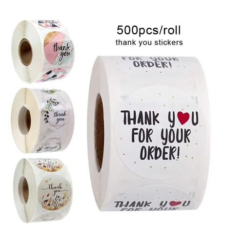 Jual Sticker Stiker Tempel Tempelan Thank You Terima Kasih Seal Label ...