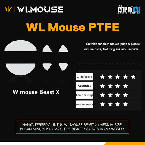 Jual WL Mouse PTFE Mousefeet / Skates / Glide for Beast X Gaming Mouse ...