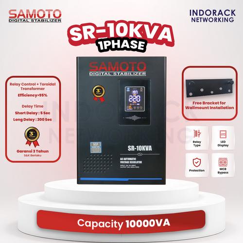 Jual SAMOTO Relay Stabilizer 10KVA AVR Stabiliser 10000VA Relay ...