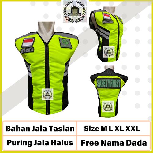 Jual Free Nama Dada - Rompi Safety Vest K3 Rompi Pria Kerja Lapangan ...