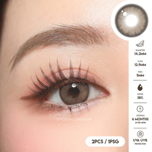 Jual MIKHAYLOVESHOP Softlens Hugmoon Muse Dusty Brown - Kota Tangerang ...