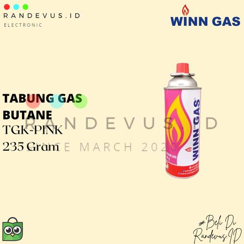 Jual WINN GAS Tabung Gas Portable Butane 235 Gram Kaleng Kecil 100% Ori ...