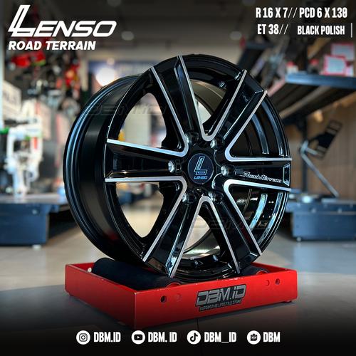 Promo Velg Lenso RTK Road And Terrain R16 16x7 6x130 et 38 Black Polish Hiace Premio Commuter ...