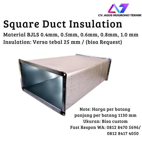 Jual Square Duct Insulation / Ducting Kotak - Galvanis BJLS - Harga per ...