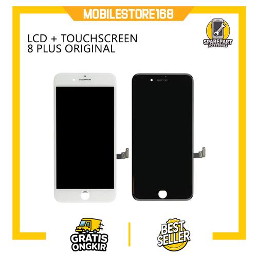 Jual Lcd iphone 8 plus original 100% copotan ada logo apple - KDA PUTIH ...
