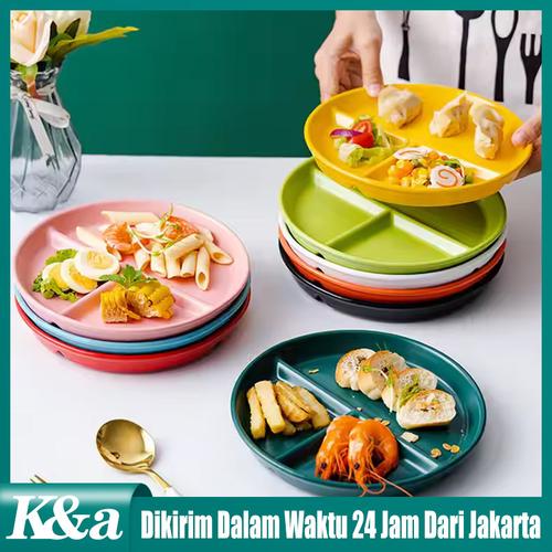 Jual Piring Makan Saji Bulat Gandum Wheat Straw Piring Snack Bahan ...