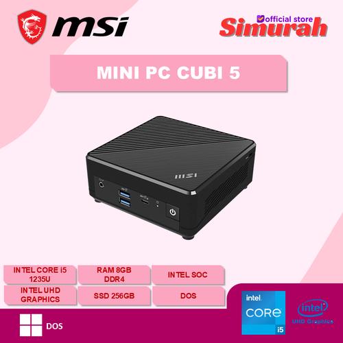 Promo Msi Mini PC Cubi 5 i5 1235U RAM 8GB SSD 256GB DOS Cicil 0% 3x ...