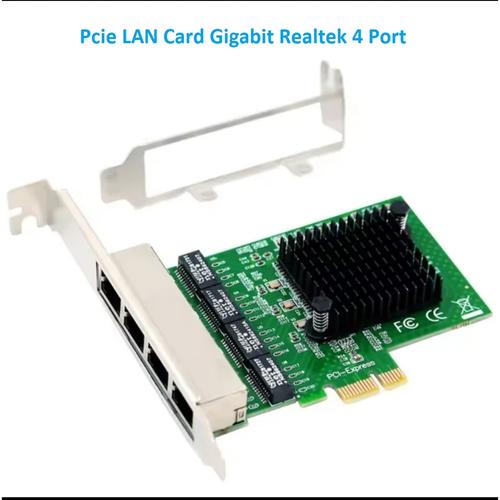 Jual PCIE LAN Card 4 Port Gigabit Realtek PCI Ethernet Quad Port High ...
