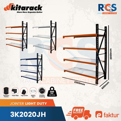 Jual Rak Gudang Besi 300kg Panjang 2 M Rack Gudang Tinggi 2 Meter 4 ...
