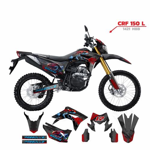 Jual decal fullbody crf 150 l variasi striping motif kodong abu list ...