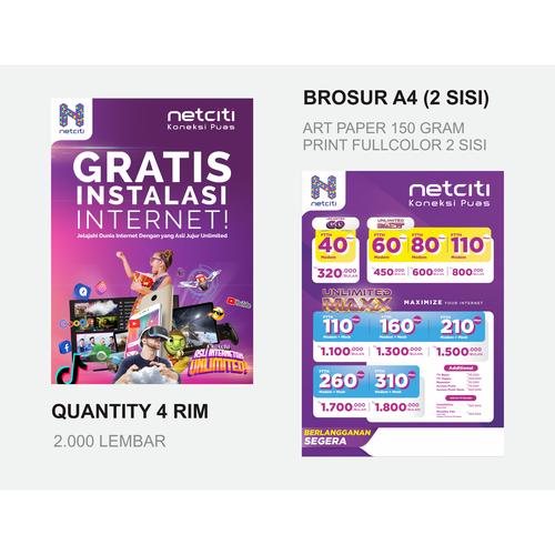 Jual Brosur (Brochure) / Flyer A4 | Cetak Fullcolor 2 Sisi -- Harga Tertera adalah Harga Per Rim ...