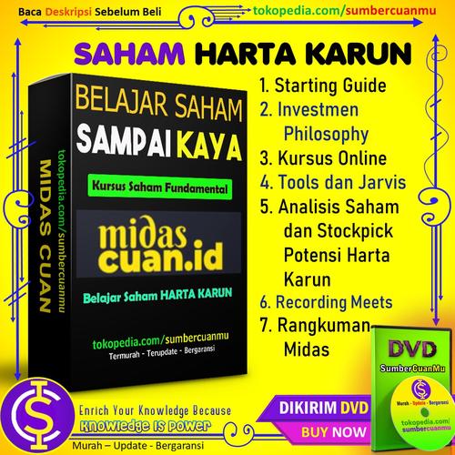 Promo Kursus Saham Midas Cuan - Jago Analisis Fundamental Saham Harta Karun Belajar Trading ...