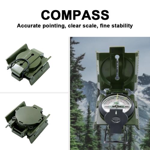 Jual Kompas Compas Militer Portabel Lipat Metal Lensatic Prisma Compass ...