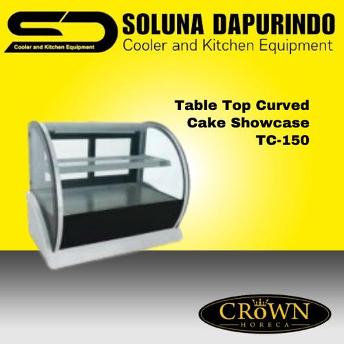 Jual CROWN TABLE TOP CURVE CAKE SHOWCASE TC-150 / TC150 / TC 150 - Kota ...