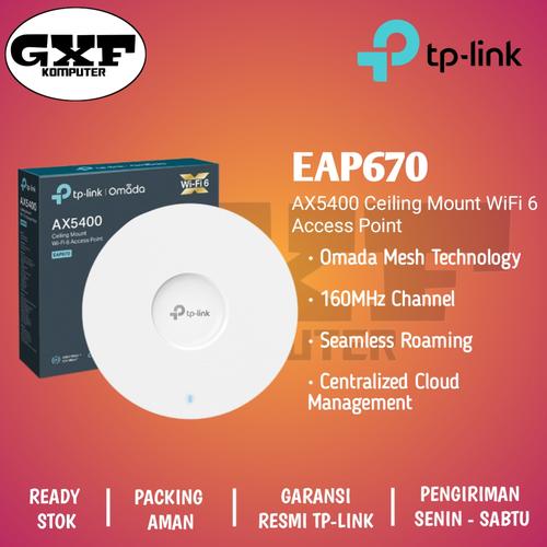 Jual TP-LINK EAP670 AX5400 Ceiling Mount WiFi 6 Access Point - Jakarta ...