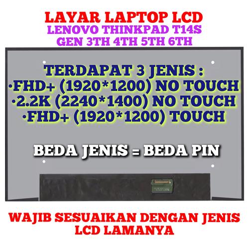 Jual LAYAR SENTUH LED TOUCH SCREEN LCD TOUCHSCREEN LAPTOP THINKPAD T14S ...