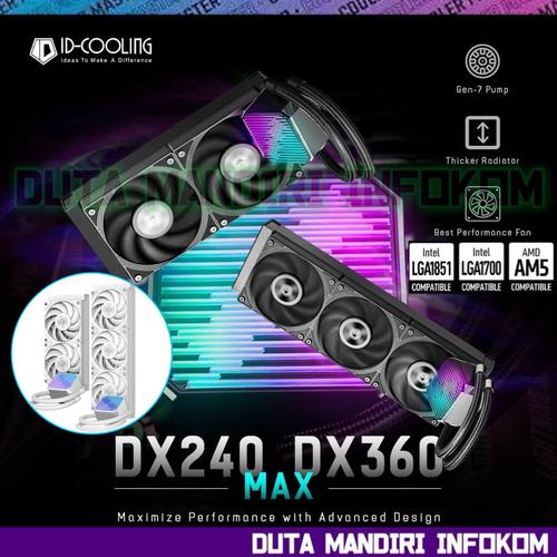 Promo ID Cooling DX240 DX360 MAX - Maximized Performance AIO Liquid CPU ...