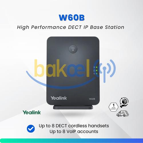 Jual YEALINK W60B DECT IP Base Station Dect Cordless Portable - Kota ...