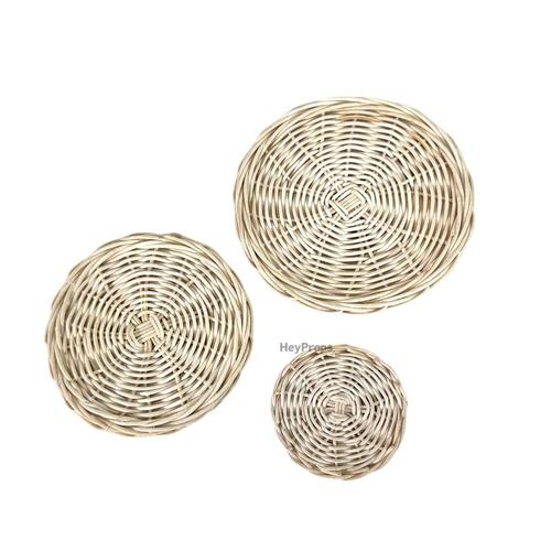 Jual Coaster rotan bulat anyaman - props tatakan food photo HEYPROPS ...