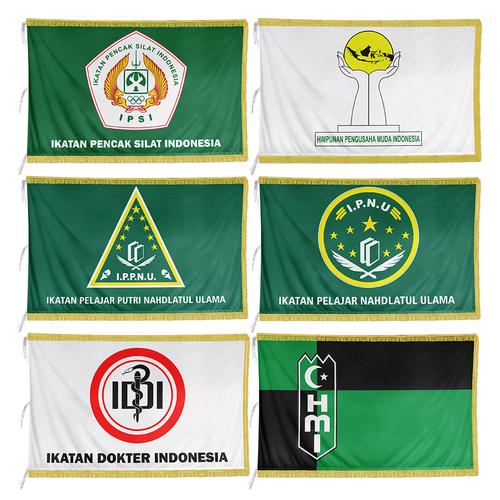 Jual Cetak Bendera Rumbai Renda Custom Karang taruna Ambalan Pataka ...