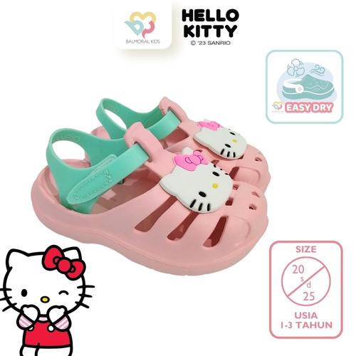 Promo Balmoral Kids Easy Dry Clogs Anak Girls Hello Kitty Usia 1 - 3 ...