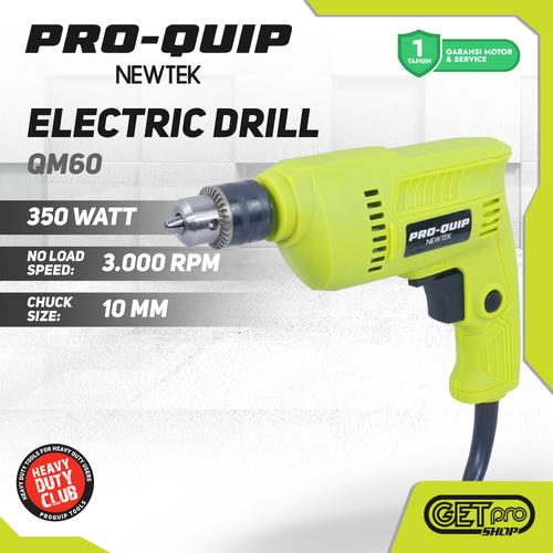 Jual PRO-QUIP NEWTEK Mesin Bor Listrik 350W Hand Electric Drill 10mm ...