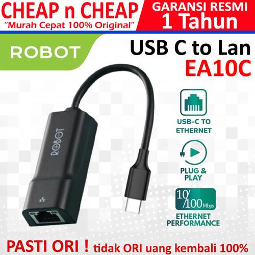 Jual Robot EA10C USB C to LAN Robot EA10C USB Ethernet Adapter USB-C To RJ45 LAN Network 10/100 ...