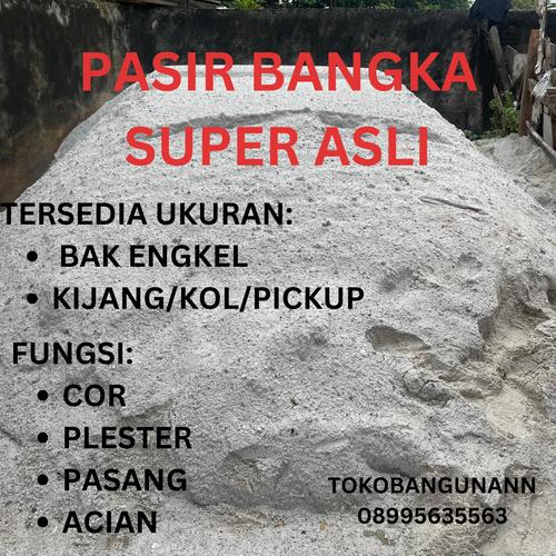 Jual Pasir Bangka Super Asli Putih 1 Engkel | Pasir Cor Beton Bangunan ...