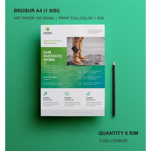 Jual Brosur (Brochure) / Flyer A4 | Cetak Fullcolor 1 Sisi -- Harga ...