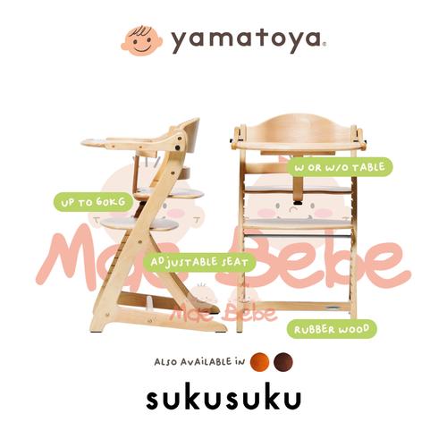 Jual Yamatoya Sukusuku Chair Plus Table Highchair Kayu Kursi Makan Anak ...