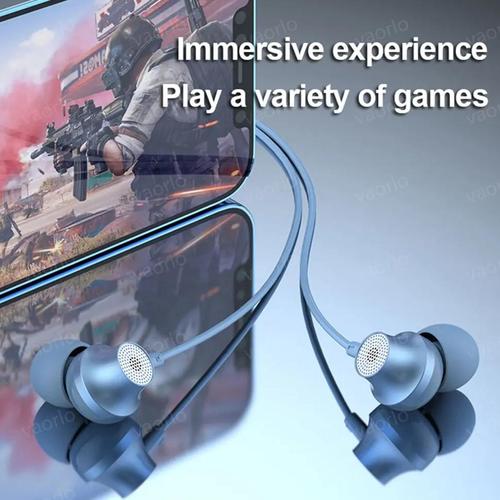 Jual IMPORT DIGITAL CHIP WIRED EARPHONE 3.5MM AUX/TYPE C 9D HIFI ...