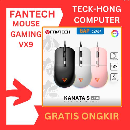 Jual Mouse Gaming Macro Fantech VX9 VX9S Kanata Series RGB Mouse - Kota Pekanbaru - TECK_HONG ...