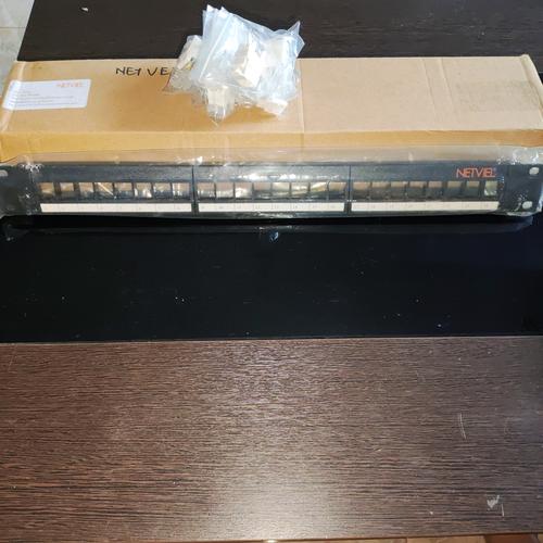 Jual Patch Panel CAT 6 24 Port Loaded OEM compatible Netviel - Kab ...