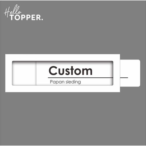 Jual Custom Papan Nama Ruangan Sliding Costum Tulisan Acrylic Slide ...