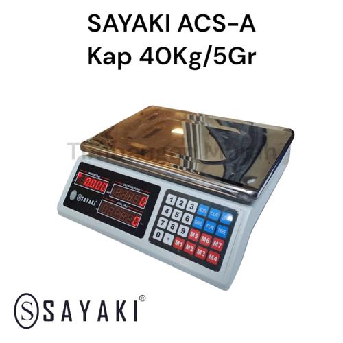 Jual Timbangan Digital Sayaki ACS-A Kapasitas 40kg/5gr Bergaransi ...