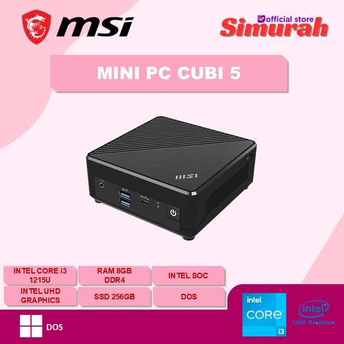 Promo MSI Mini PC Cubi 5 I3 1215U Ram 8GB SSD 256GB DOS - 8/256 Cicil 0 ...