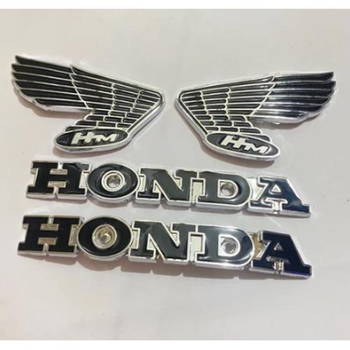 Jual Emblem Logo Sticker Tangki Tanki Honda CB 100 Gelatik Plat Seng ...