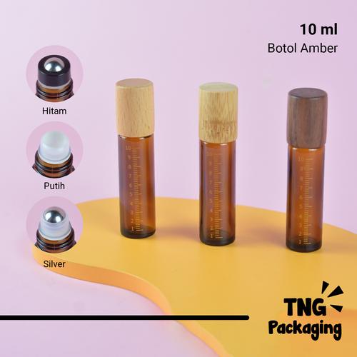 Jual Botol Kaca Roll On 10ml Botol Amber Coklat Dengan Ukuran Rollon ...