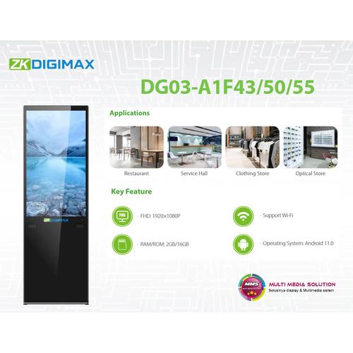 Jual Digital Standing Signage 55 Inchi - Zk Digimax DG03-A1F55 - Jakarta Timur - multi media ...