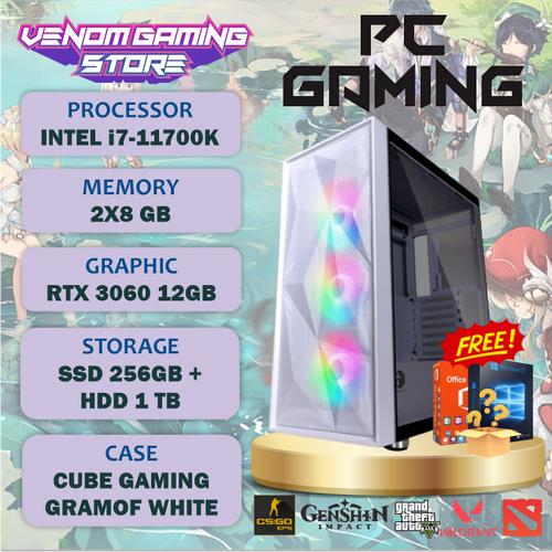 Jual PC GAMING SULTAN I7 11700K I RTX 3060 12GB I NVME I HDD l GEN 11 ...