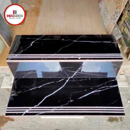 Jual granit tangga hitam motif marble custom ukuran dan bordes step ...