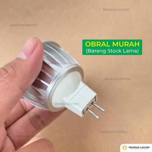 Jual Lampu bohlam halogen led 3watt 12volt DC fiting MR16 Warm white ...