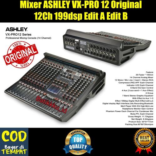 Jual Mixer ASHLEY VX PRO 12 VXPRO12 Original 12Ch New - Jakarta Barat ...