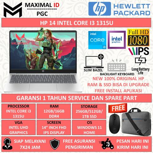 Jual LAPTOP HP 14 INTEL CORE I3 1315U RAM 8GB 16GB 512GB SSD WIN 11 ...