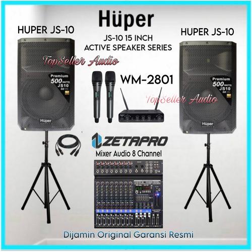 Jual Paket Sound System Karaoke Speaker Aktif 15 Inch HUPER JS10 ...