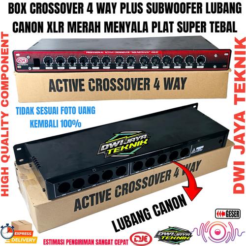 Jual BOX CROSSOVER AKTIVE 4 WAY COSTUM DJE Lubang Canon XLR box ...
