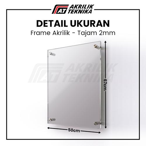 Promo FRAME / BINGKAI / DISPLAY POSTER AKRILIK BERKUALITAS UKURAN A2 ...