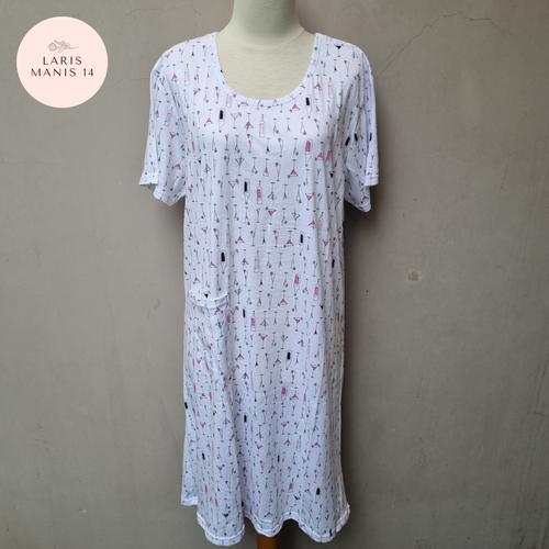 Jual Daster dewasa jumbo big size kaos katun / dress / baju tidur ...